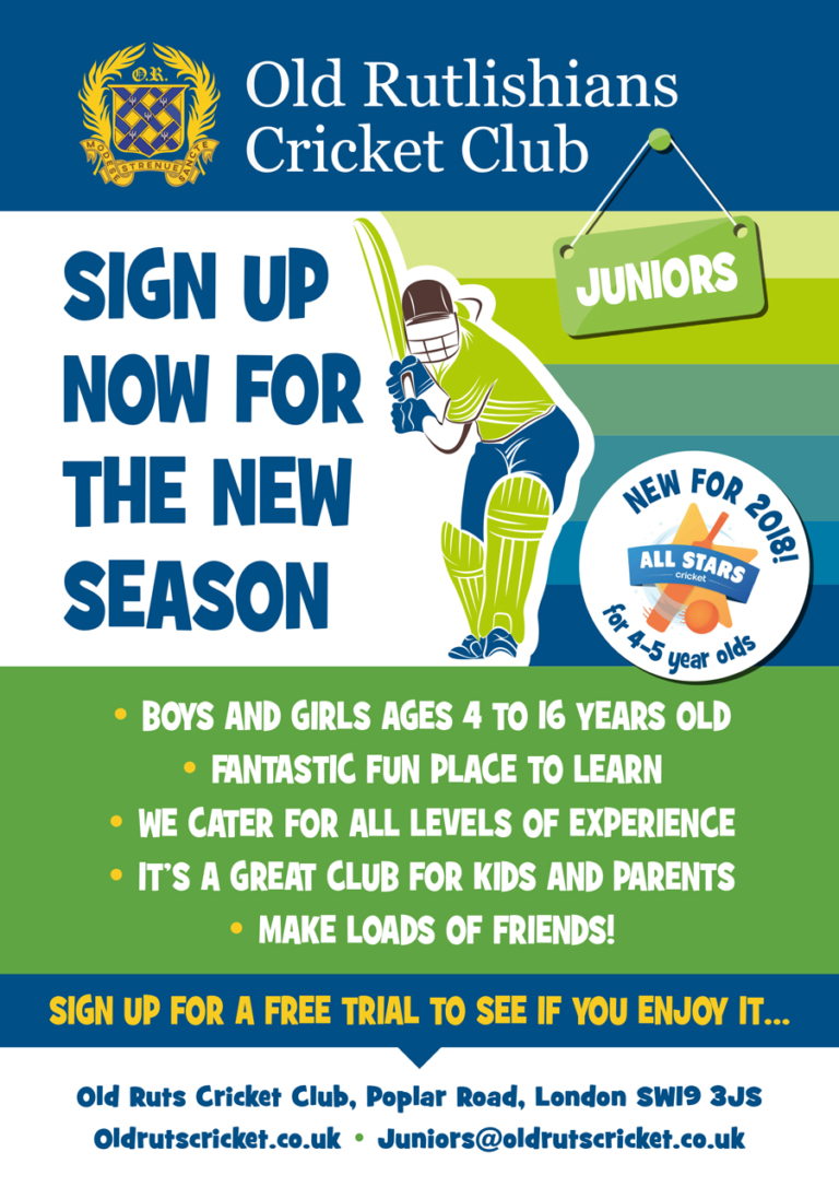 Sign up to Junior cricket at Old Ruts - Old Rutlishians Cricket Club