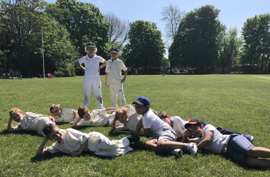 Under 8s enjoy first cricket match in beautiful sunshine - Old ...